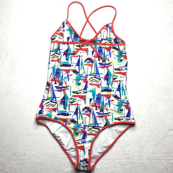 Milly Minis | Swim | Milly Minis Sailboat Girls Swimsuit Bathing Suit ...